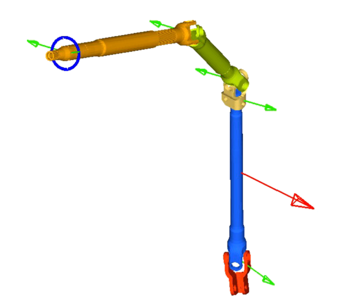Etude d’une colonne de direction - Simulation | Cadsim 3D